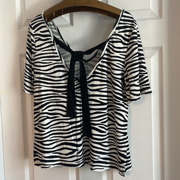 SHEIN | Tops | Zebra Striped Shirt | Poshmark